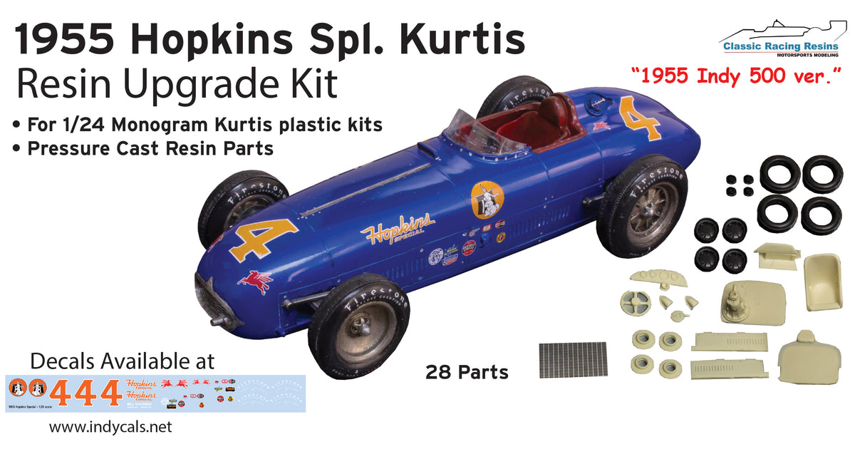 1/24 Kurtis Roadster upgrade kit 1955 Hopkins Special for Monogram Kur ...