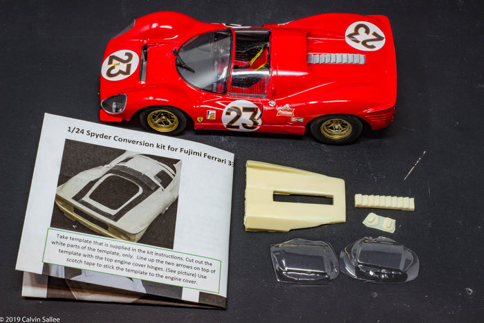 1/24 1967 Ferrari 330 P4 Spyder conversion kit for Fujimi plastic kits ...