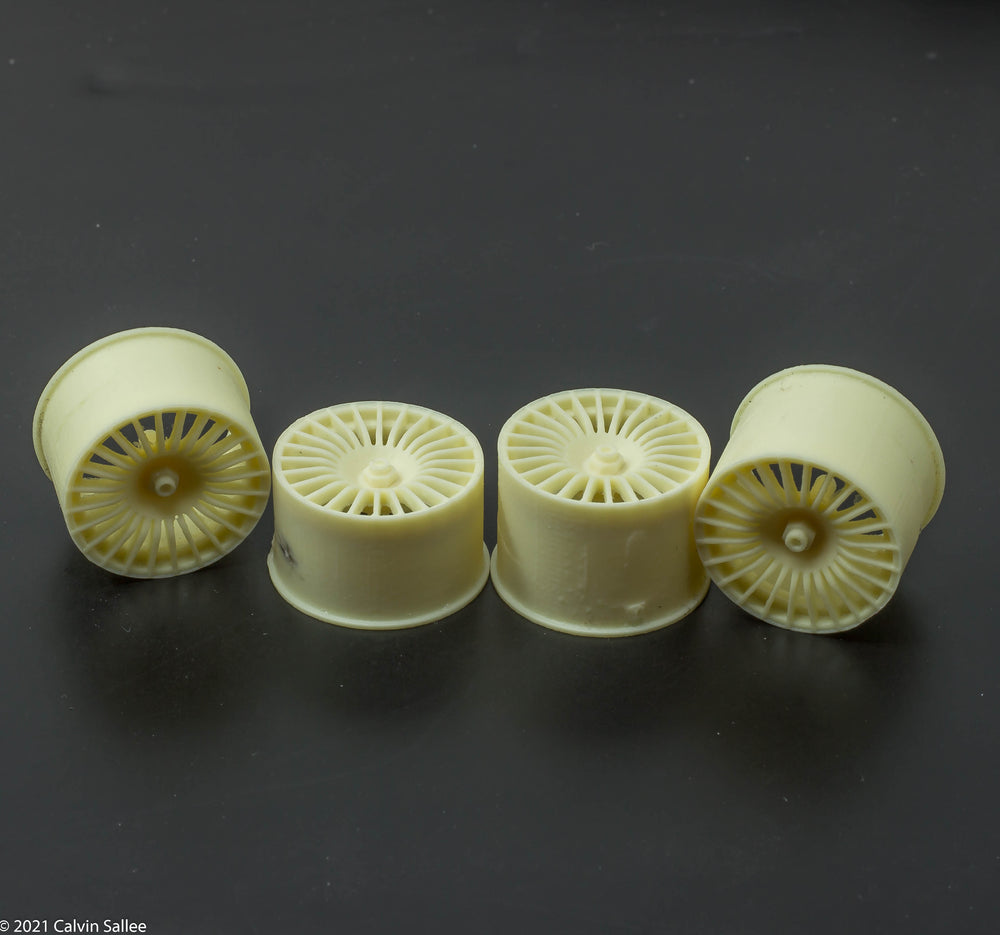 24 spoke resin wheel set for 1/24 Tamiya Mercedes CLK-GTR| Classic ...