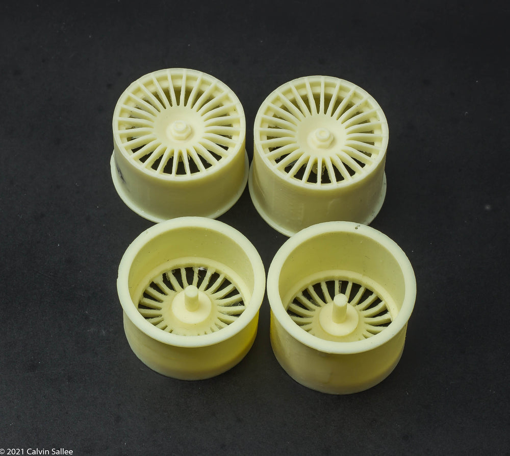 24 spoke resin wheel set for 1/24 Tamiya Mercedes CLK-GTR| Classic ...